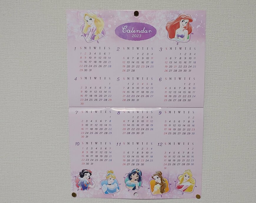 ダイソーのディズニープリンセスカレンダーは2WAY！魅力3選 | 4ページ目 | LIMO | くらしとお金の経済メディア
