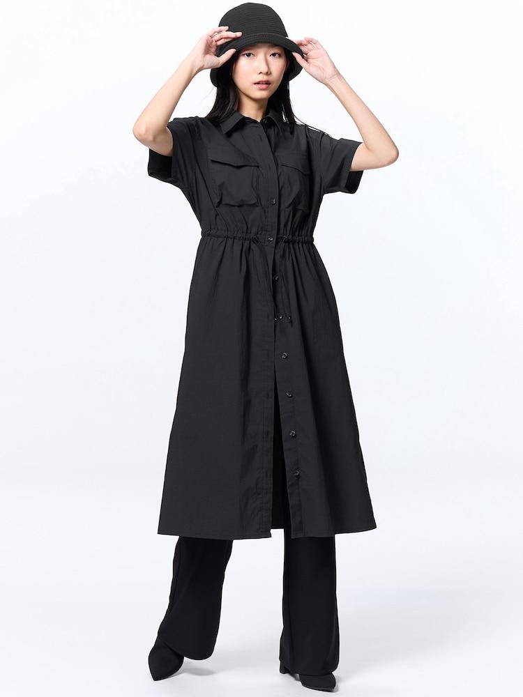 さらっと着られる！GUの新作半袖ワンピースは着痩せして見える便利品です | LIMO | くらしとお金の経済メディア